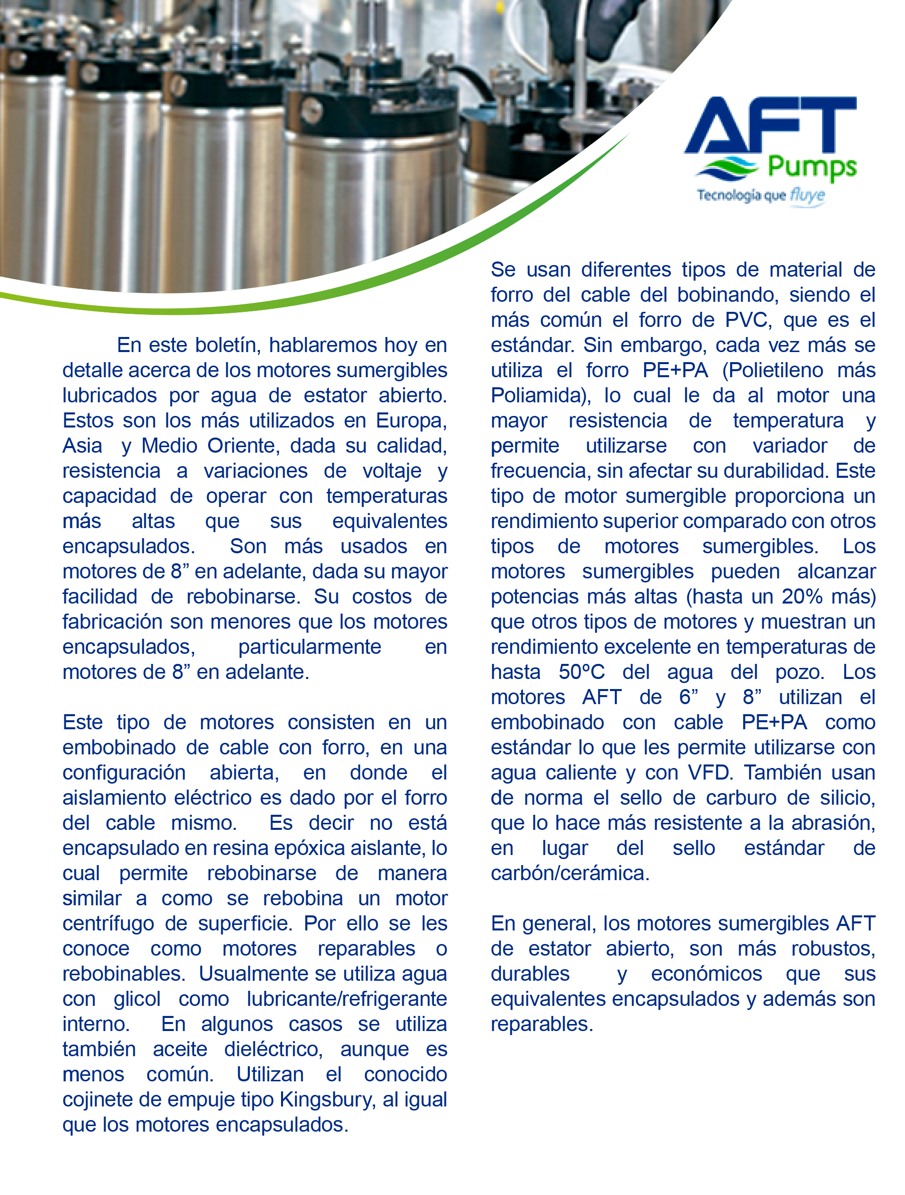 AFT Pumps | Technology that flows
